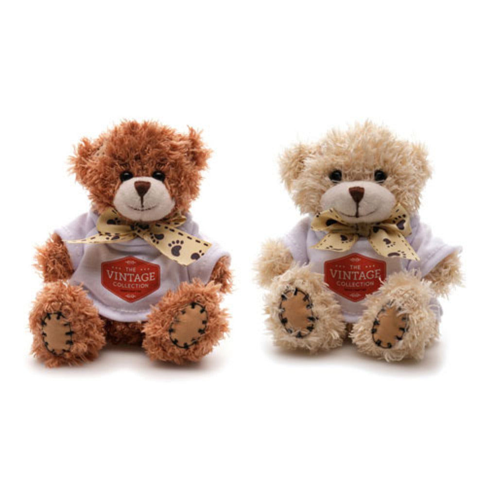 Small Patched Paw Teddy – Black and White London