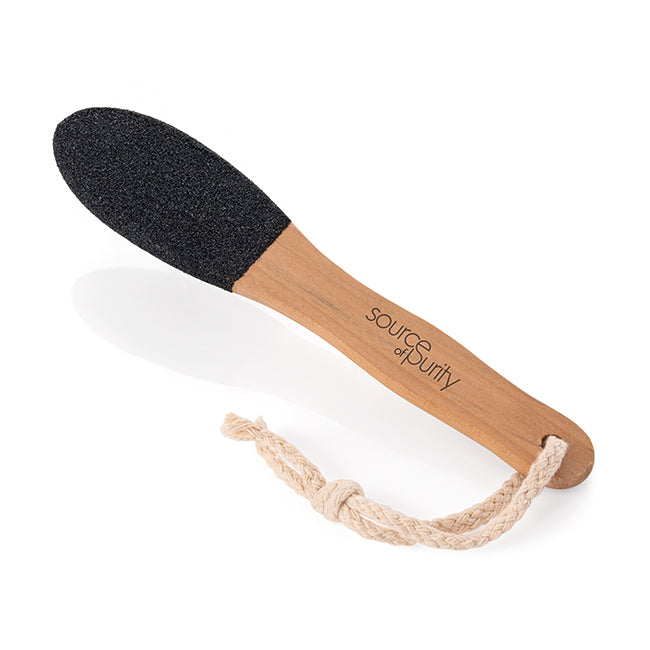 Printed Wooden Foot File – Black and White London