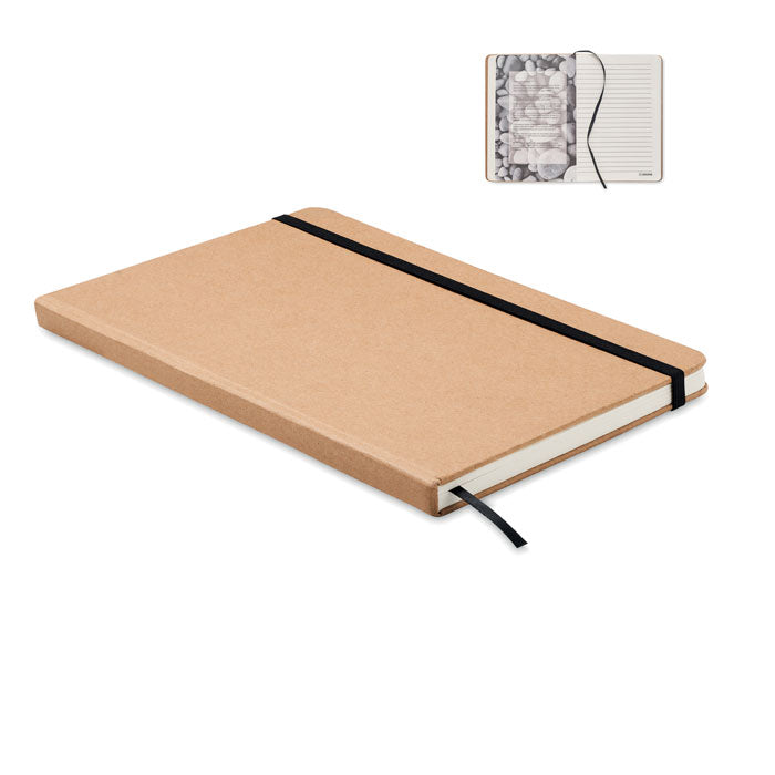 A5 notebook recycled carton – Black and White London