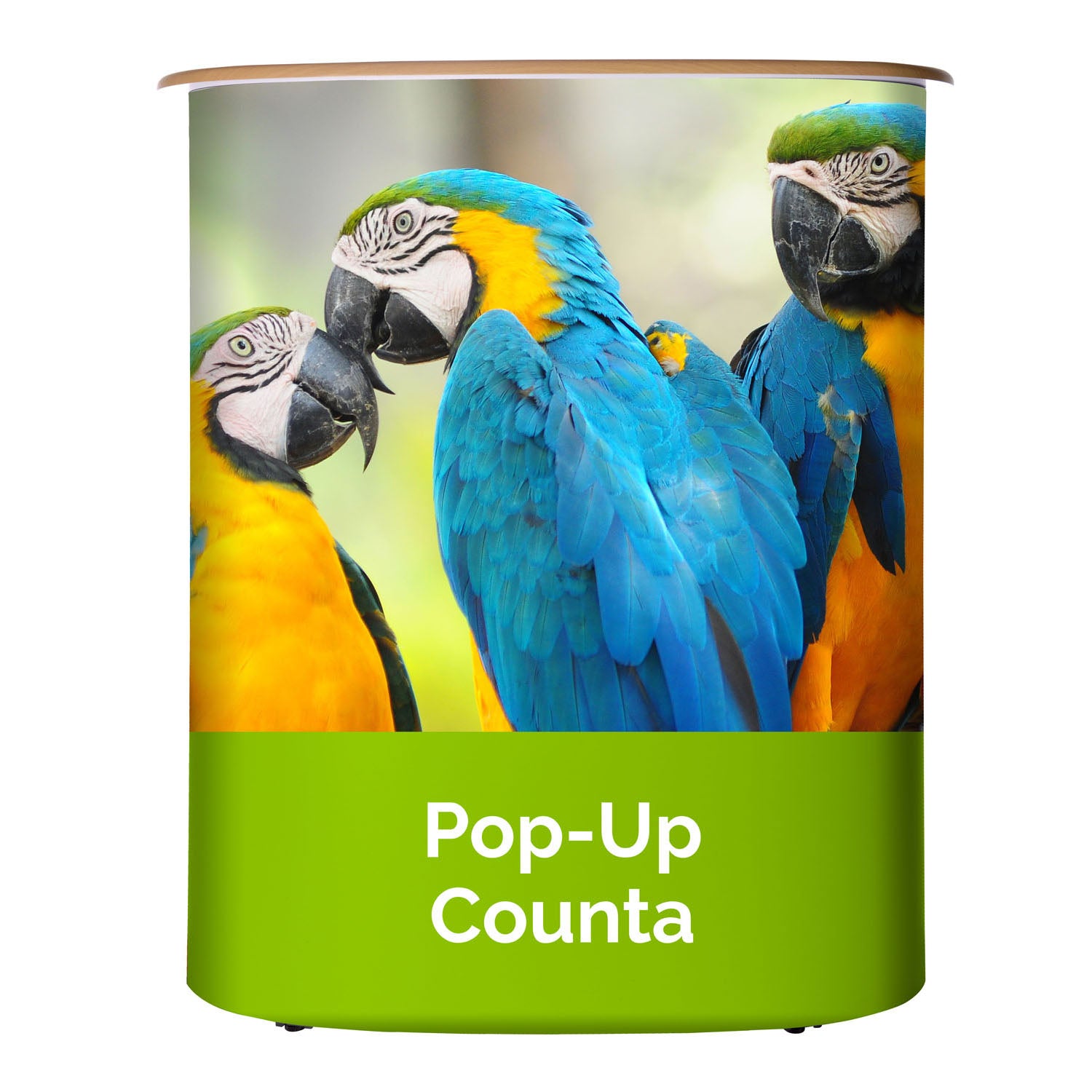 Printed Custom Pop Up Exhibition Counter – Black and White London®