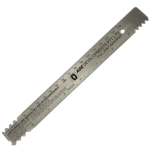 150mm Metal Scale Rule – Black and White London®