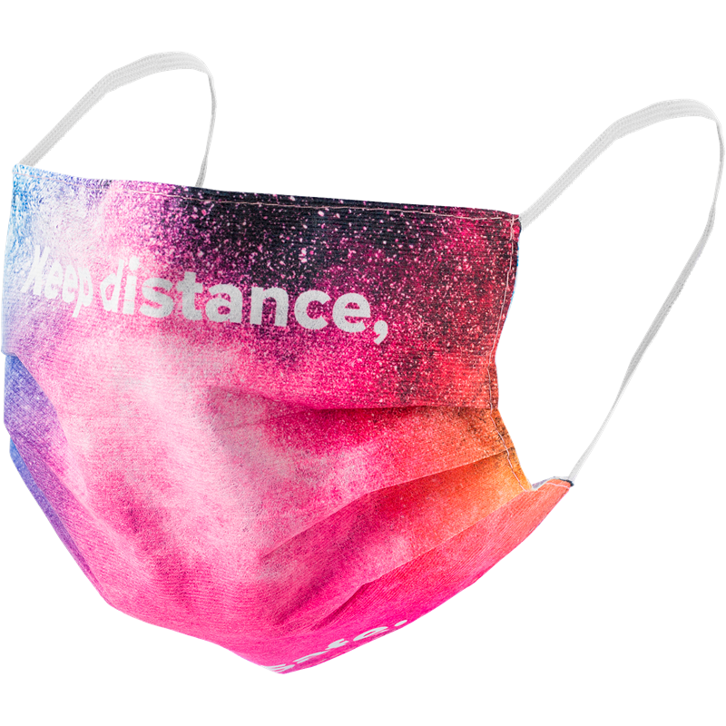 Full Colour Face Mask – Black and White London