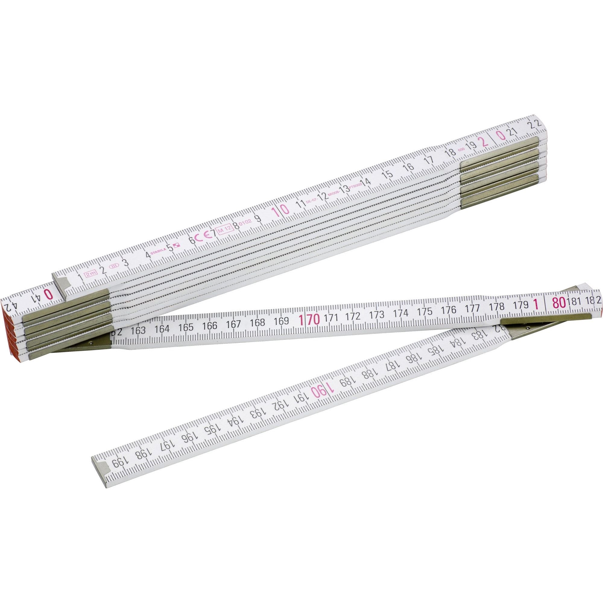 Wooden Stabila Folding Ruler – Black and White London