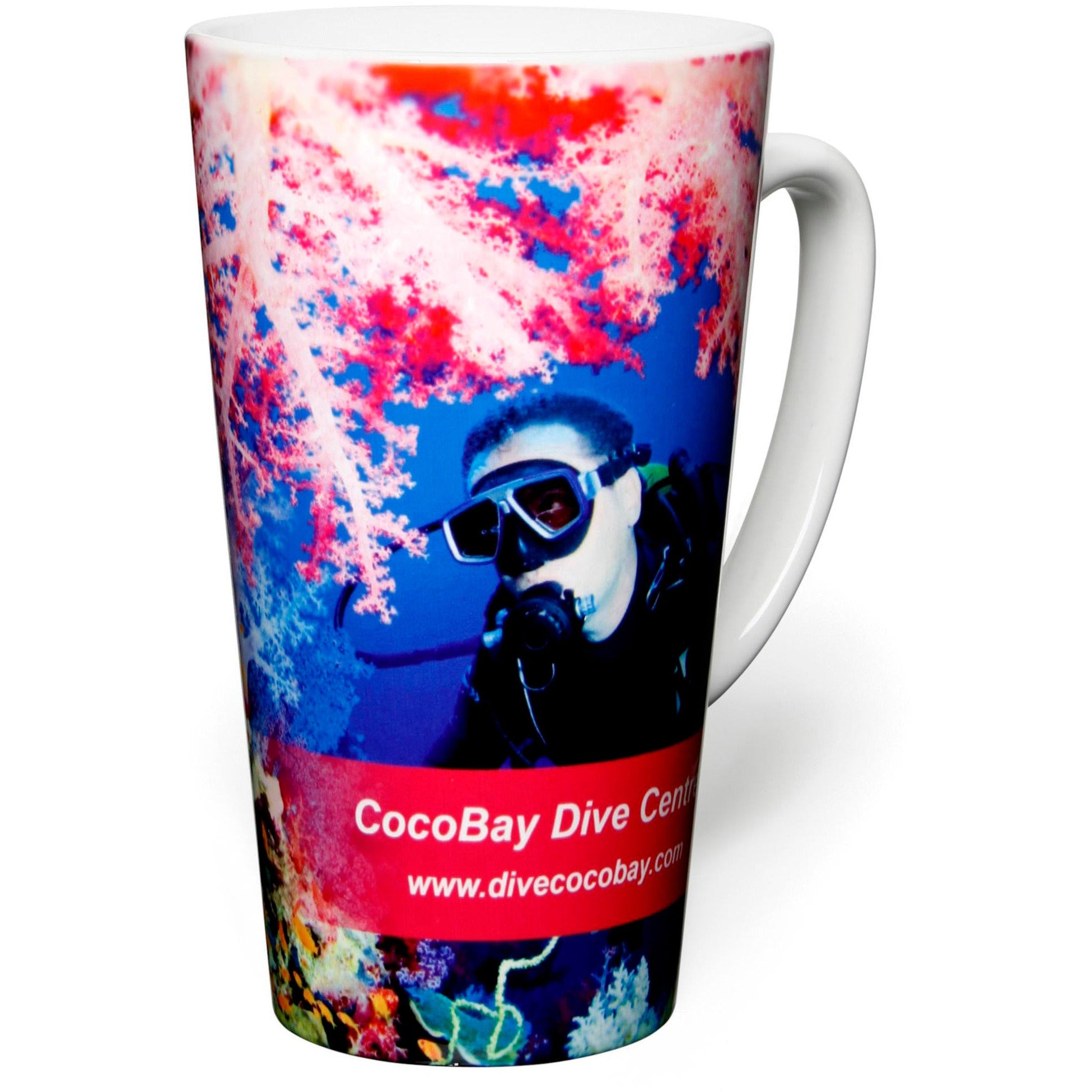 Duraglaze® Tall Latte PhotoMug – Black and White London