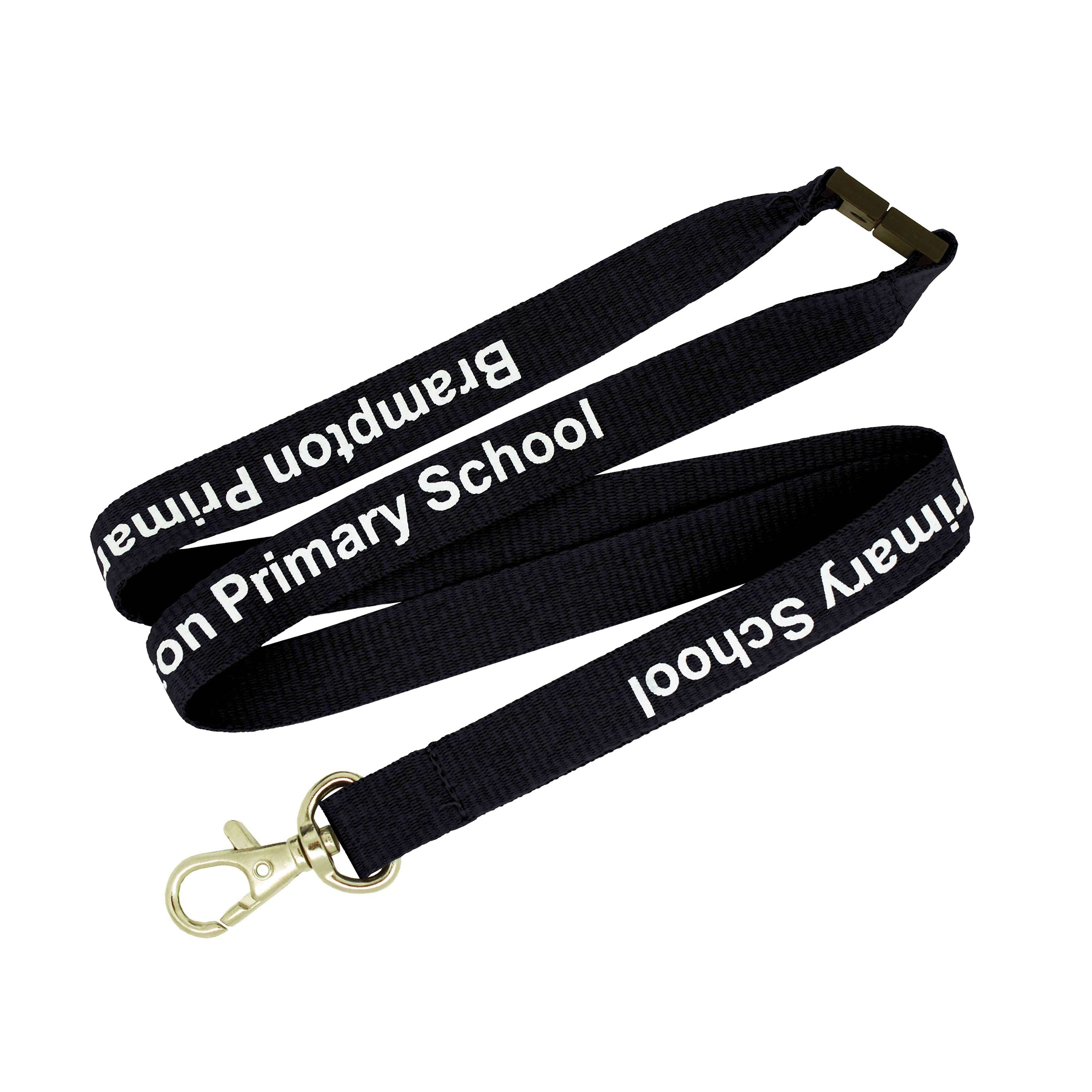 Flat Ribbed Lanyard – Black and White London®