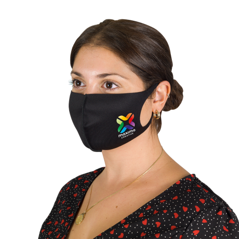 Polyester Face Mask – Black and White London