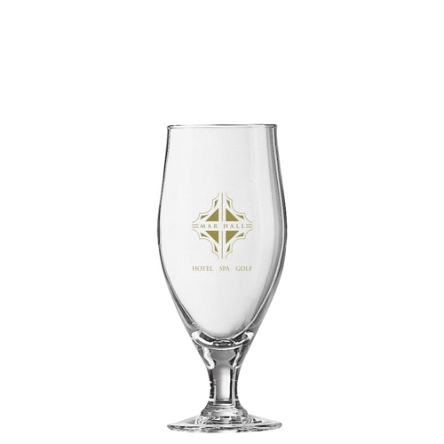 Cervoise Stemmed Beer Half Pint Glass (320ml/10.8oz) – Black and White ...